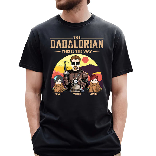 The Dadalorian This Is The Way - Personalized Shirt Custom Tatooine ...