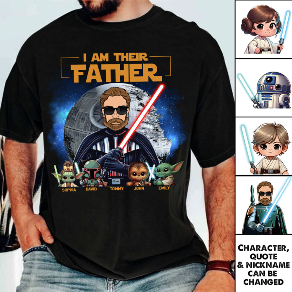 I Am Their Father - Custom Father's Day Shirt with Kids’ Name Vr1 ...