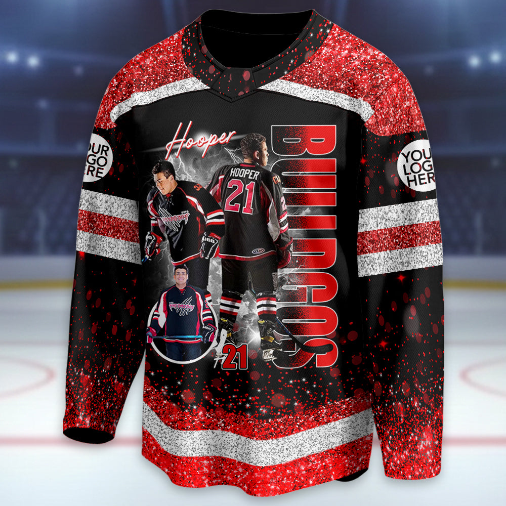 Custom Photo Ice Hockey Jersey For Ice Hockey Lovers - Personalized Ic ...