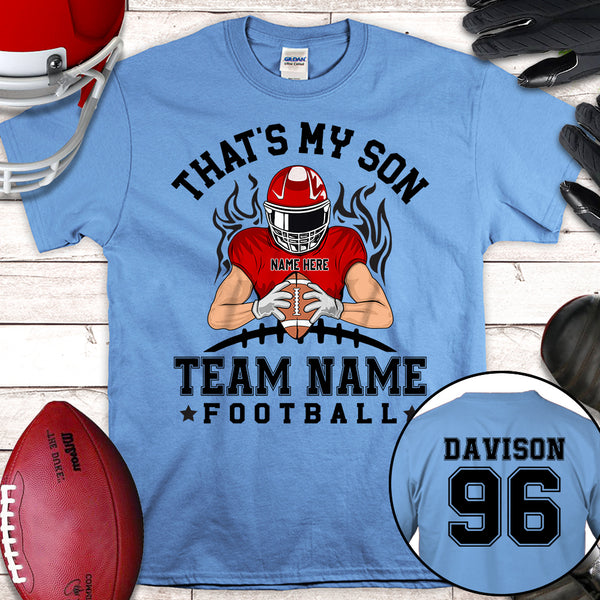 Personalized Shirt That's My Son Football Mom Custom Family Member ...