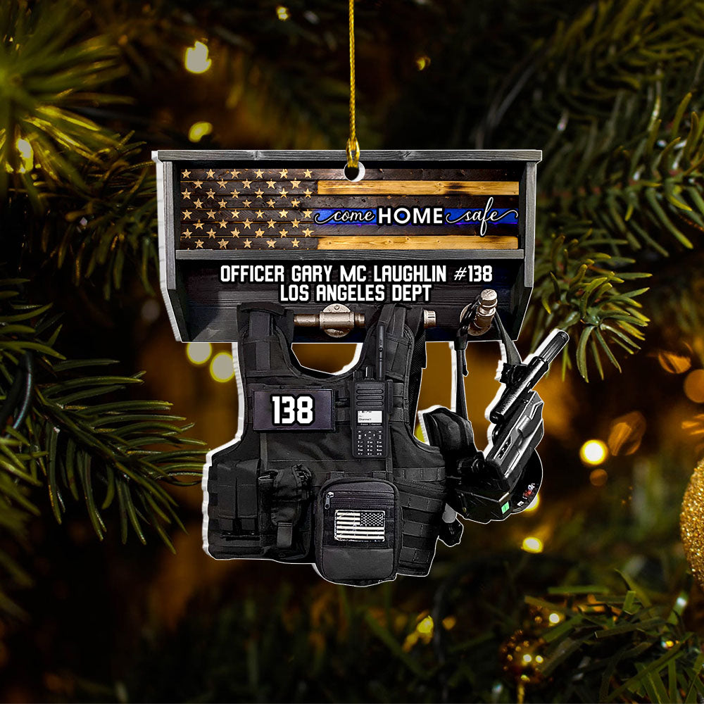 Come Home Safe Wall Mounted Duty Personalized Ornament Gifts For Police ...